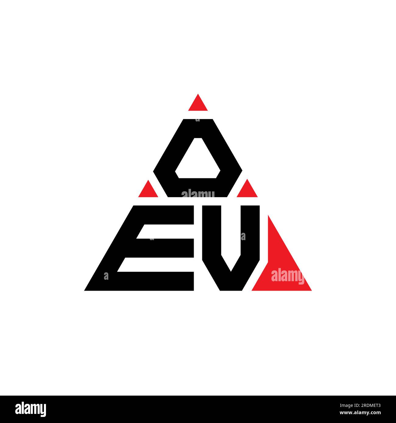 OEV triangle letter logo design with triangle shape. OEV triangle logo ...