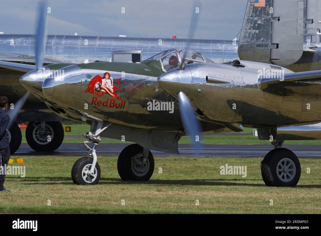 Flying Legends, Red Bull, Flying Bulls, Lockheed P-38 Lightning. N25Y ...