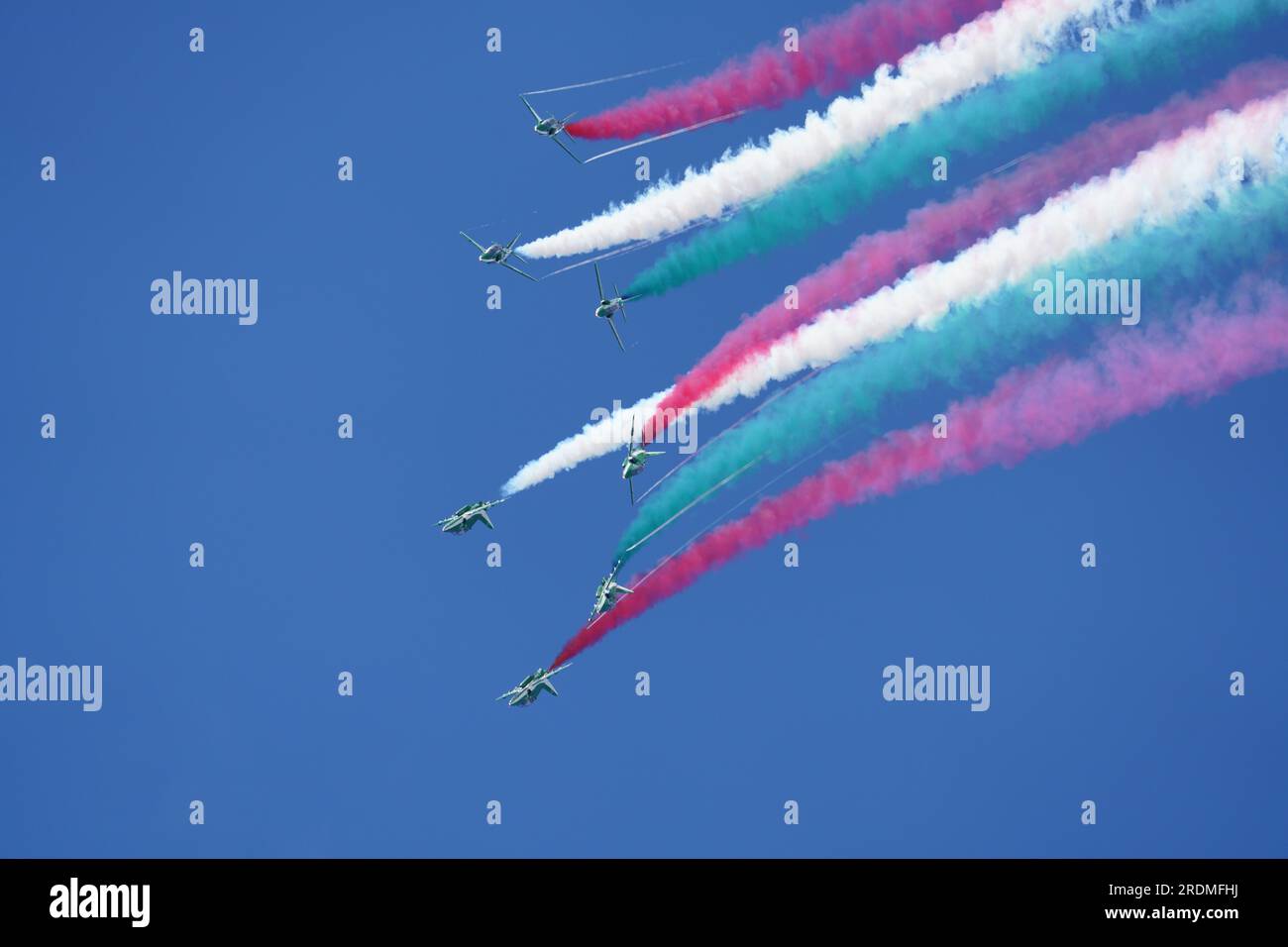ROYAL SAUDI AIR FORCE SAUDI HAWKS DISPLAY TEAM display at the Royal ...