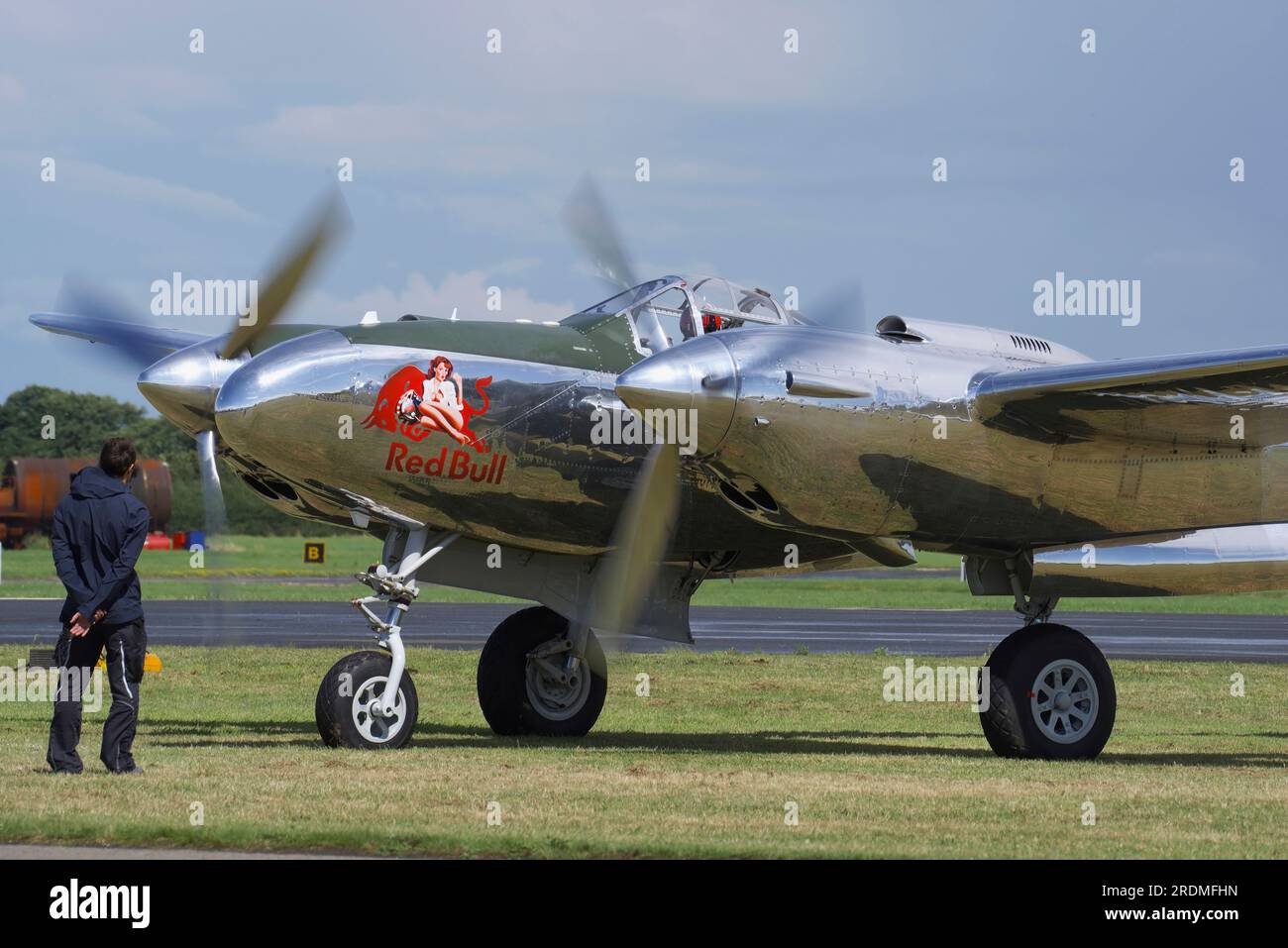 Flying Legends, Red Bull, Flying Bulls, Lockheed P-38 Lightning. N25Y ...
