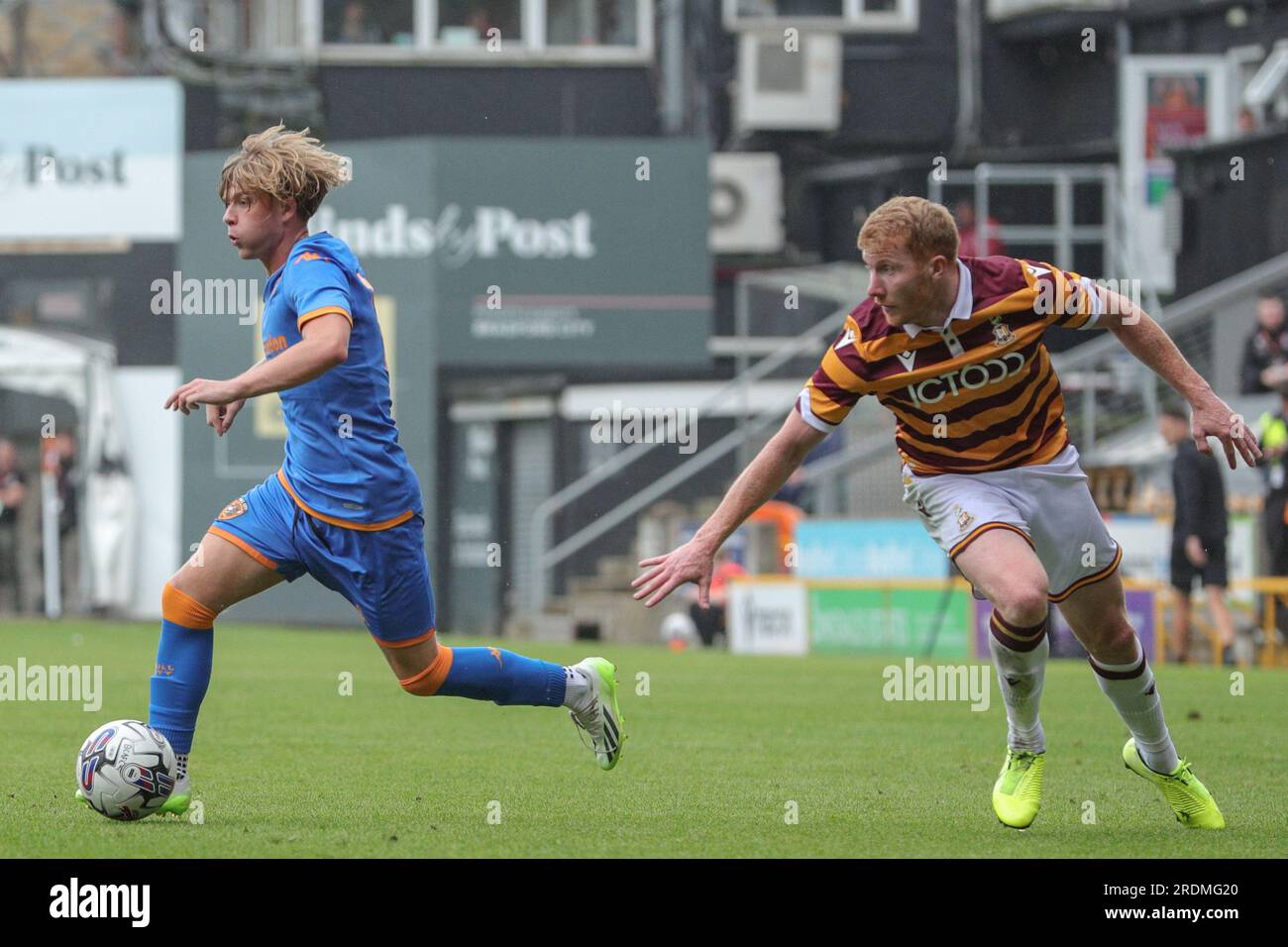 Harry Vaughan #14 of Hull City on the attack during the Pre-season ...