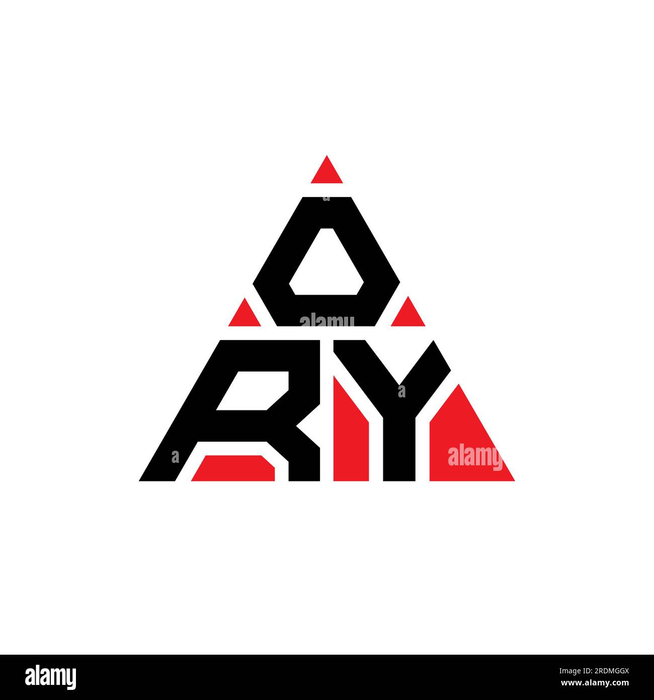 ORY triangle letter logo design with triangle shape. ORY triangle logo ...