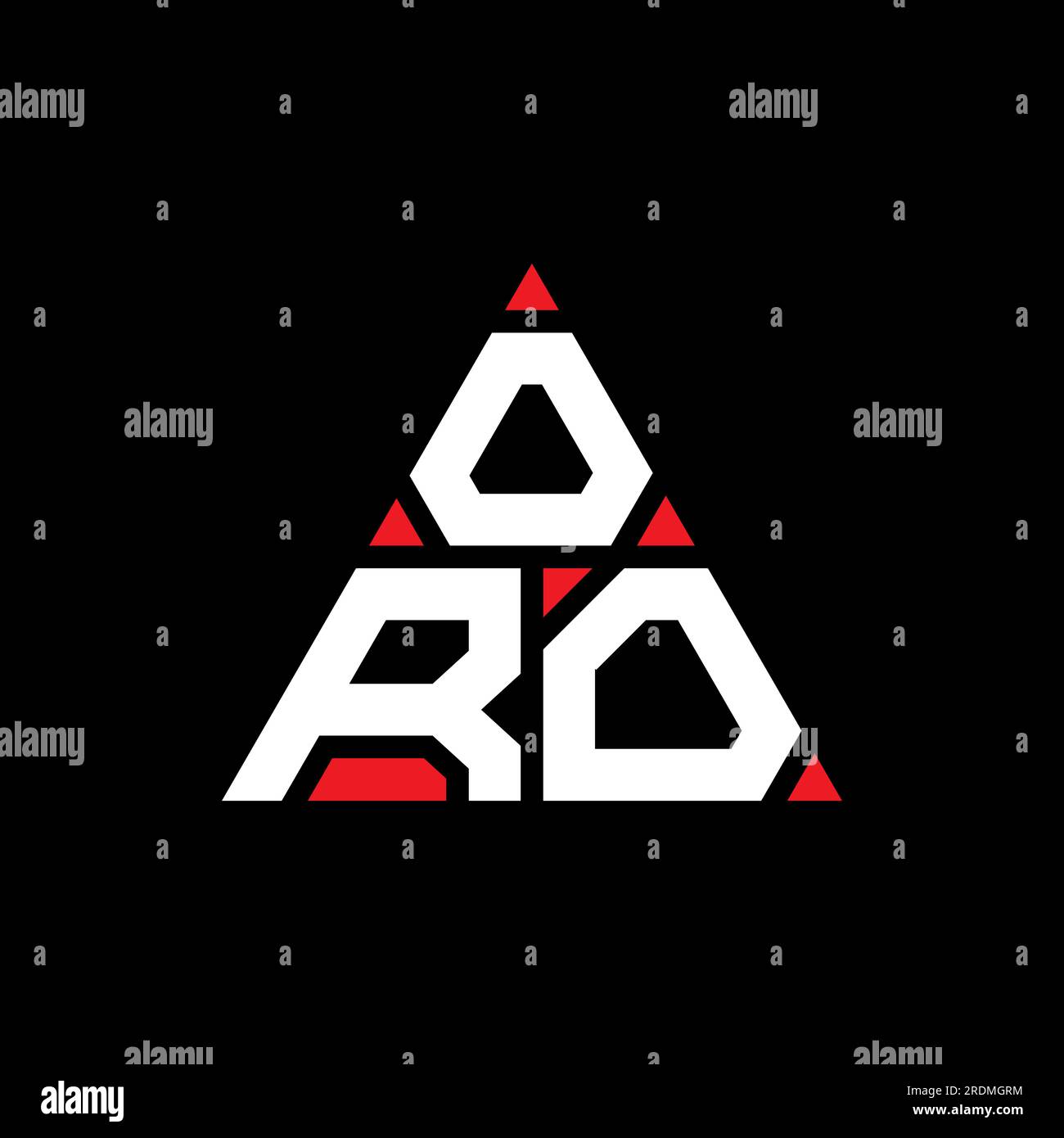 ORO triangle letter logo design with triangle shape. ORO triangle logo ...