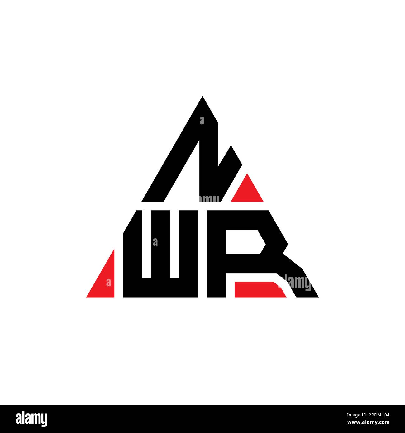 NWR triangle letter logo design with triangle shape. NWR triangle logo ...