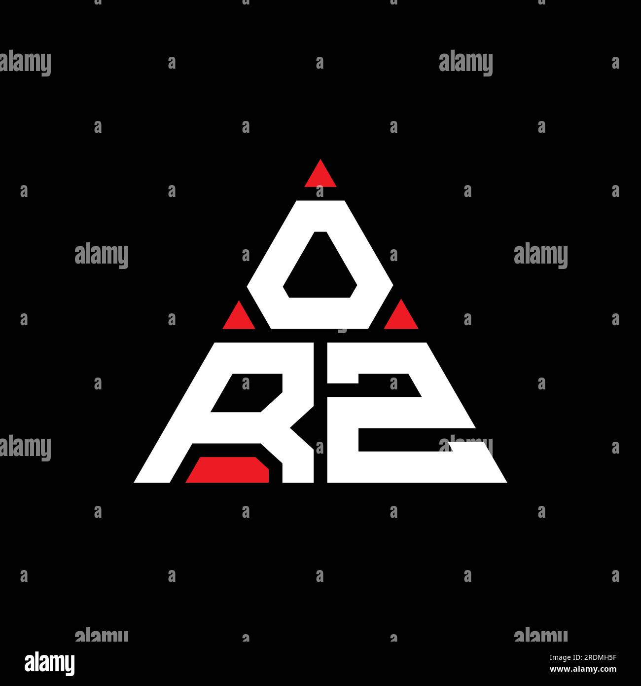 ORZ triangle letter logo design with triangle shape. ORZ triangle logo ...