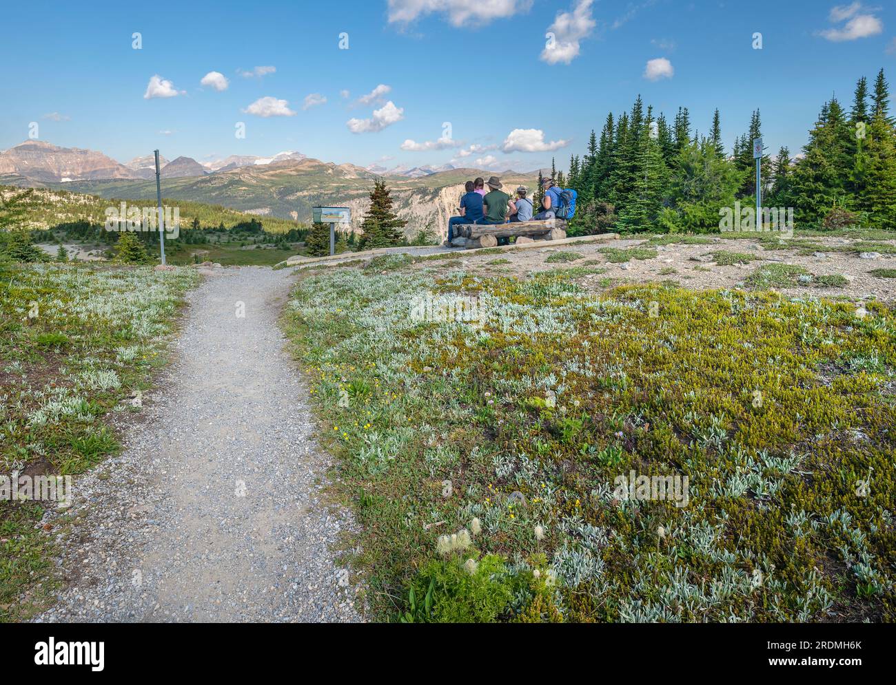 Banff National Park, Alberta, Canada – July 20, 2023: A group of people ...