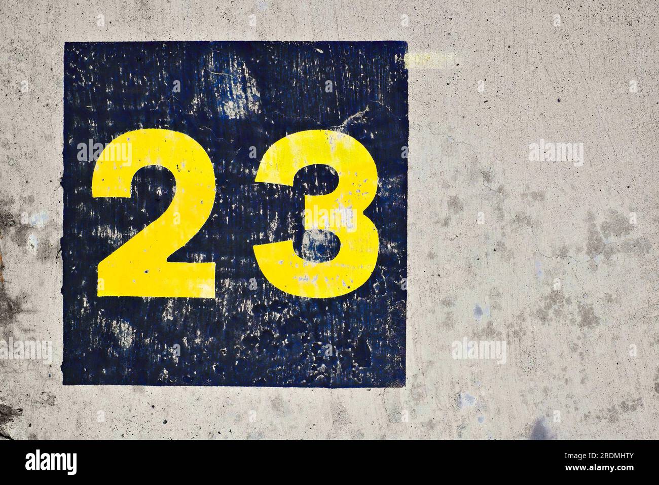 Blue Number Twenty Three