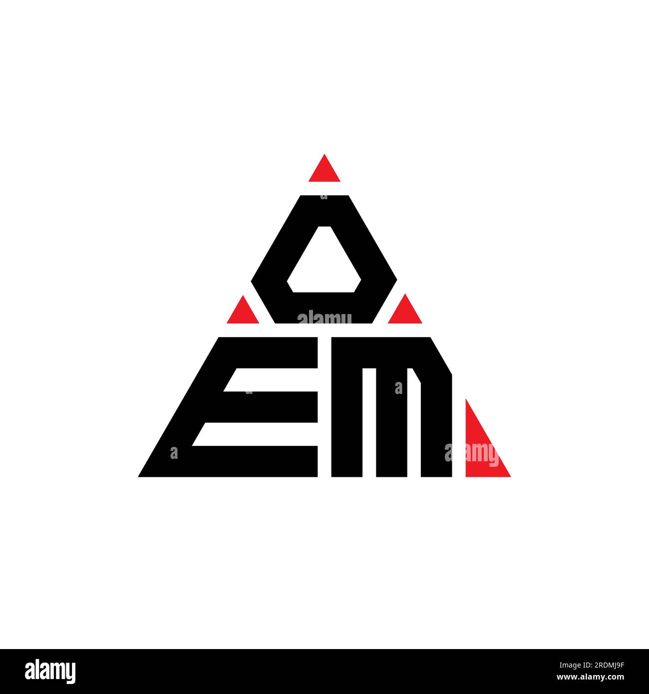 OEM triangle letter logo design with triangle shape. OEM triangle logo ...