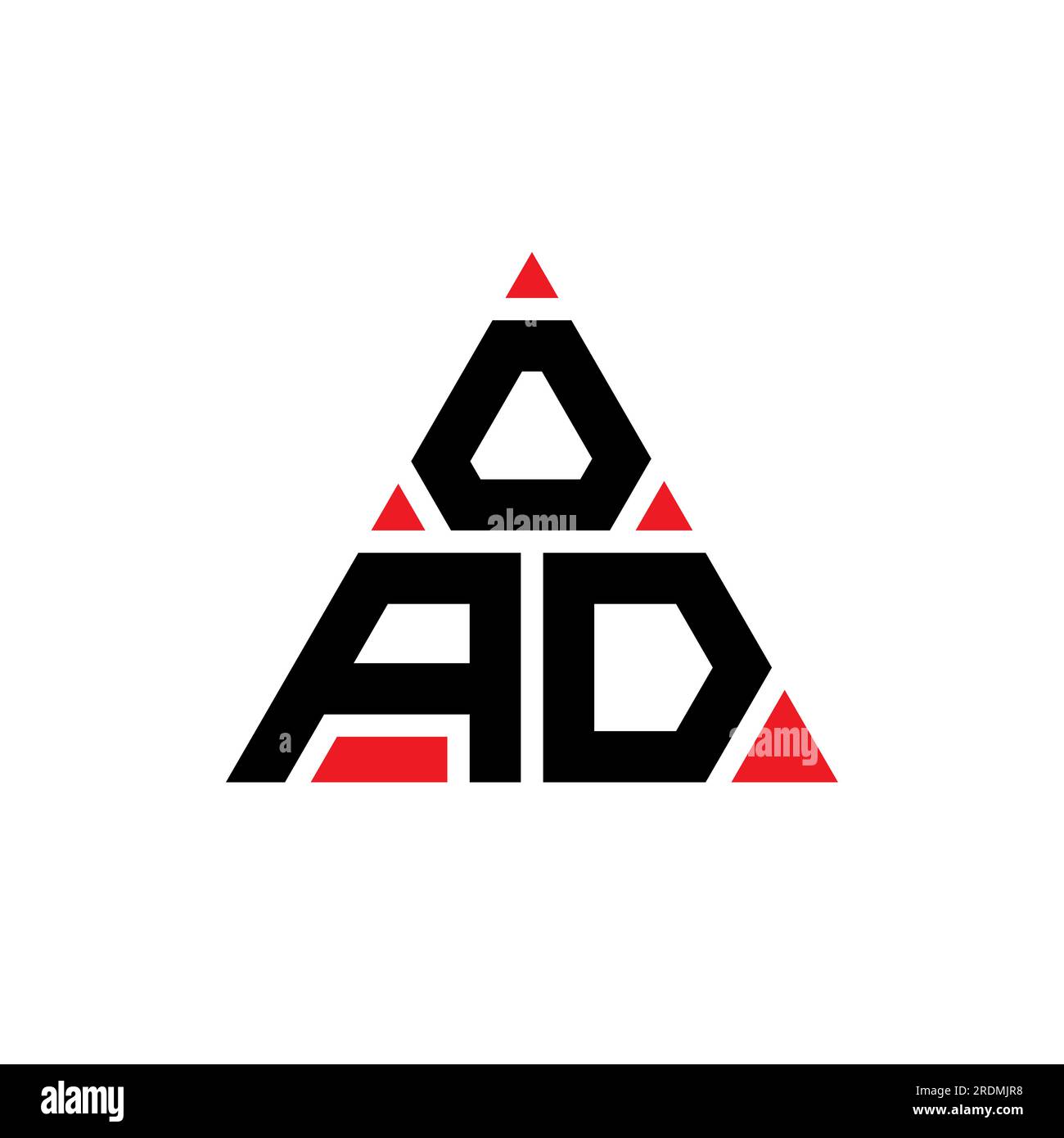 OAD triangle letter logo design with triangle shape. OAD triangle logo ...