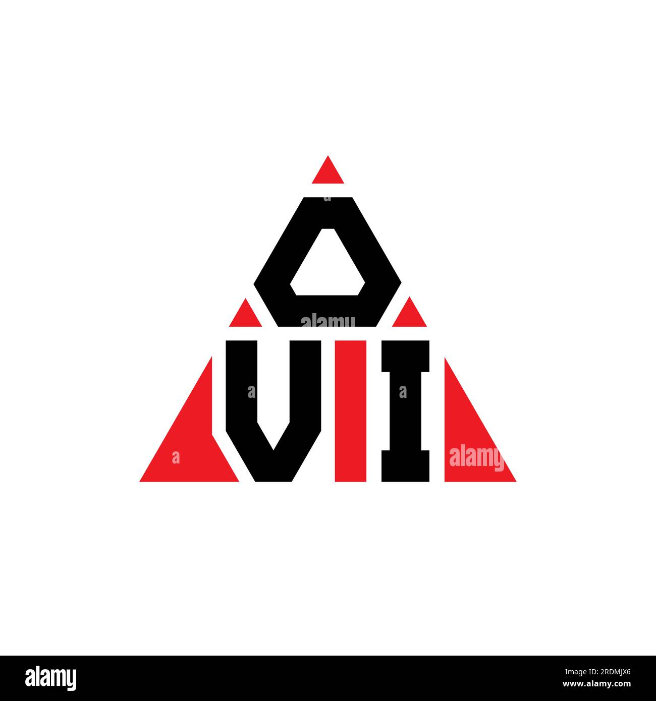 OVI triangle letter logo design with triangle shape. OVI triangle logo ...