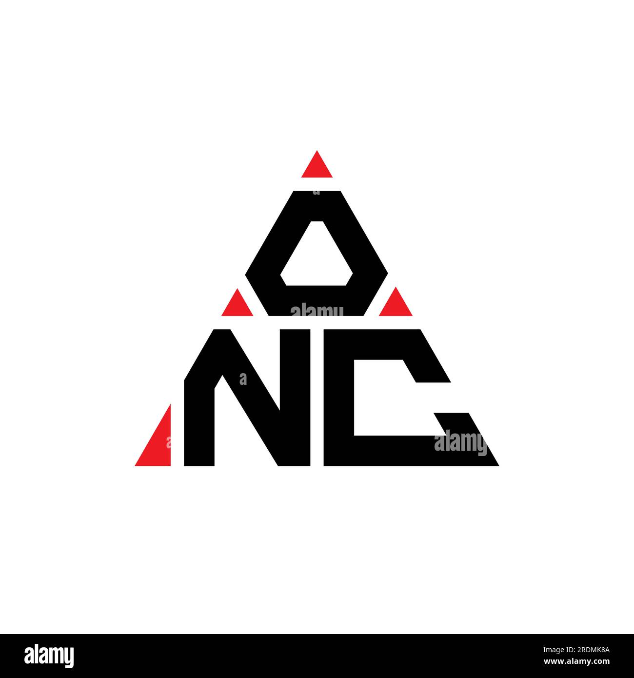 ONC triangle letter logo design with triangle shape. ONC triangle logo ...