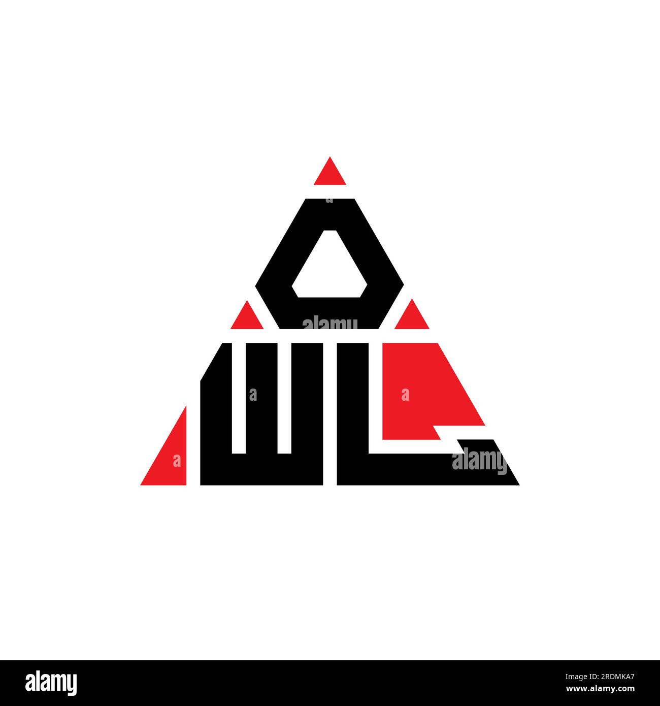 OWL triangle letter logo design with triangle shape. OWL triangle logo ...