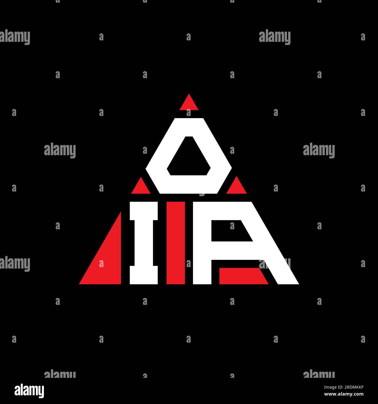 OIA triangle letter logo design with triangle shape. OIA triangle logo ...