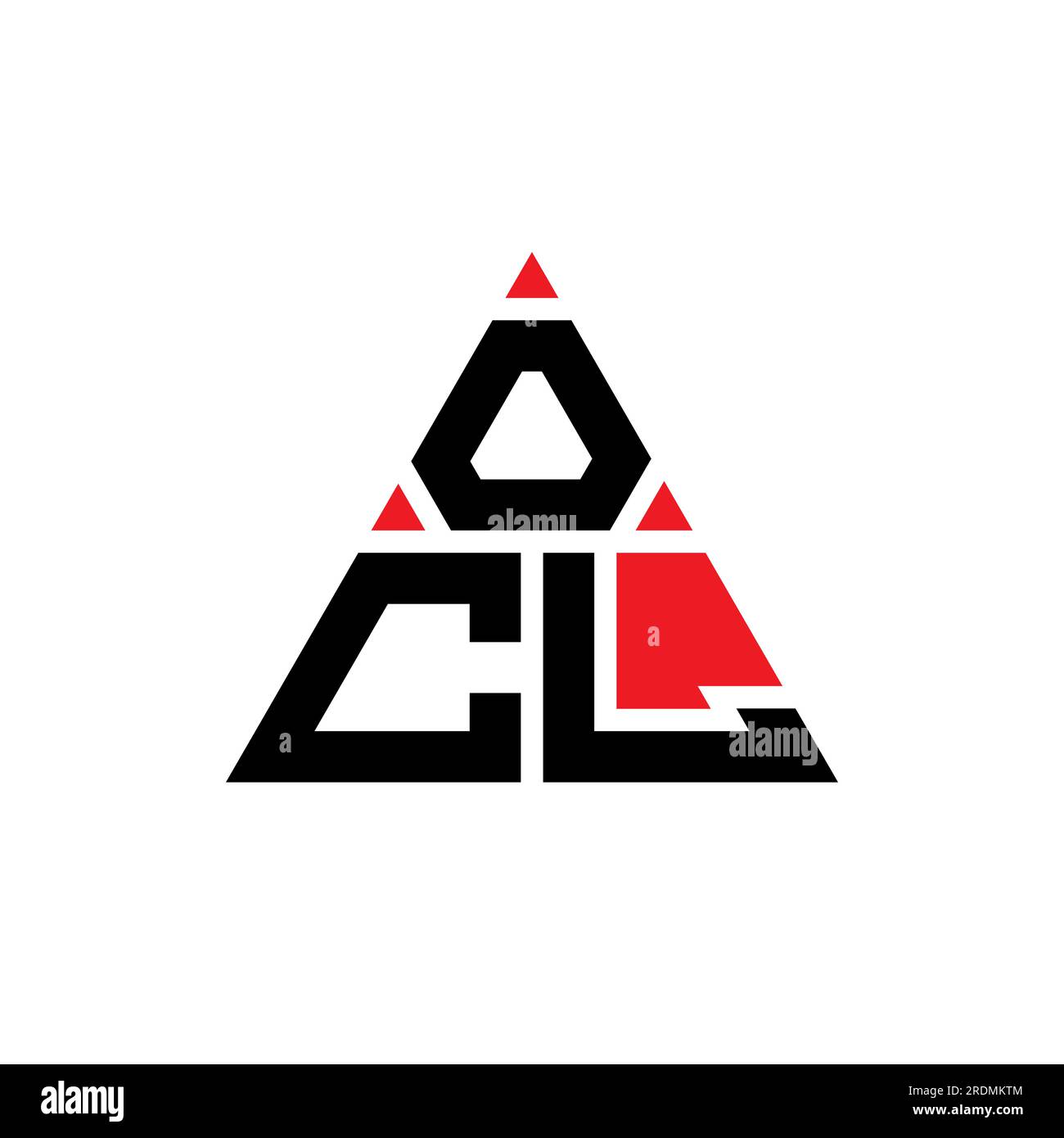 OCL triangle letter logo design with triangle shape. OCL triangle logo ...