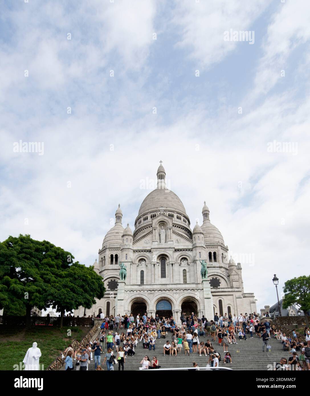 France, Paris, 6 JULY 2023 steps to The Basilica of Sacré Coeur de ...