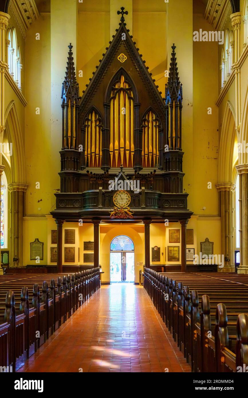 Pipe organ in the rear of St. Paul's Episcopal Church on Grace Street ...