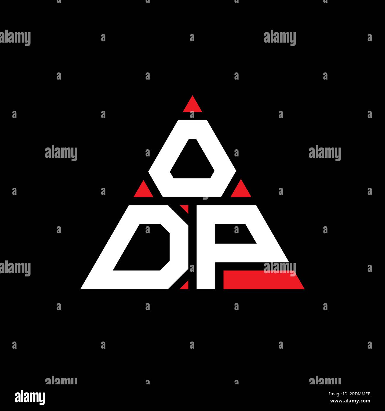 ODP triangle letter logo design with triangle shape. ODP triangle logo ...