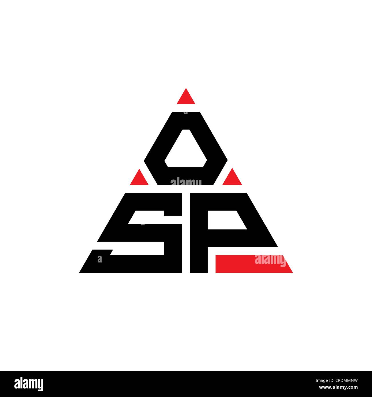 OSP triangle letter logo design with triangle shape. OSP triangle logo design monogram. OSP ...