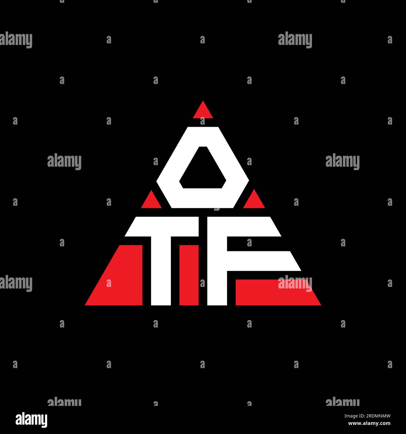 OTF triangle letter logo design with triangle shape. OTF triangle logo design monogram. OTF ...