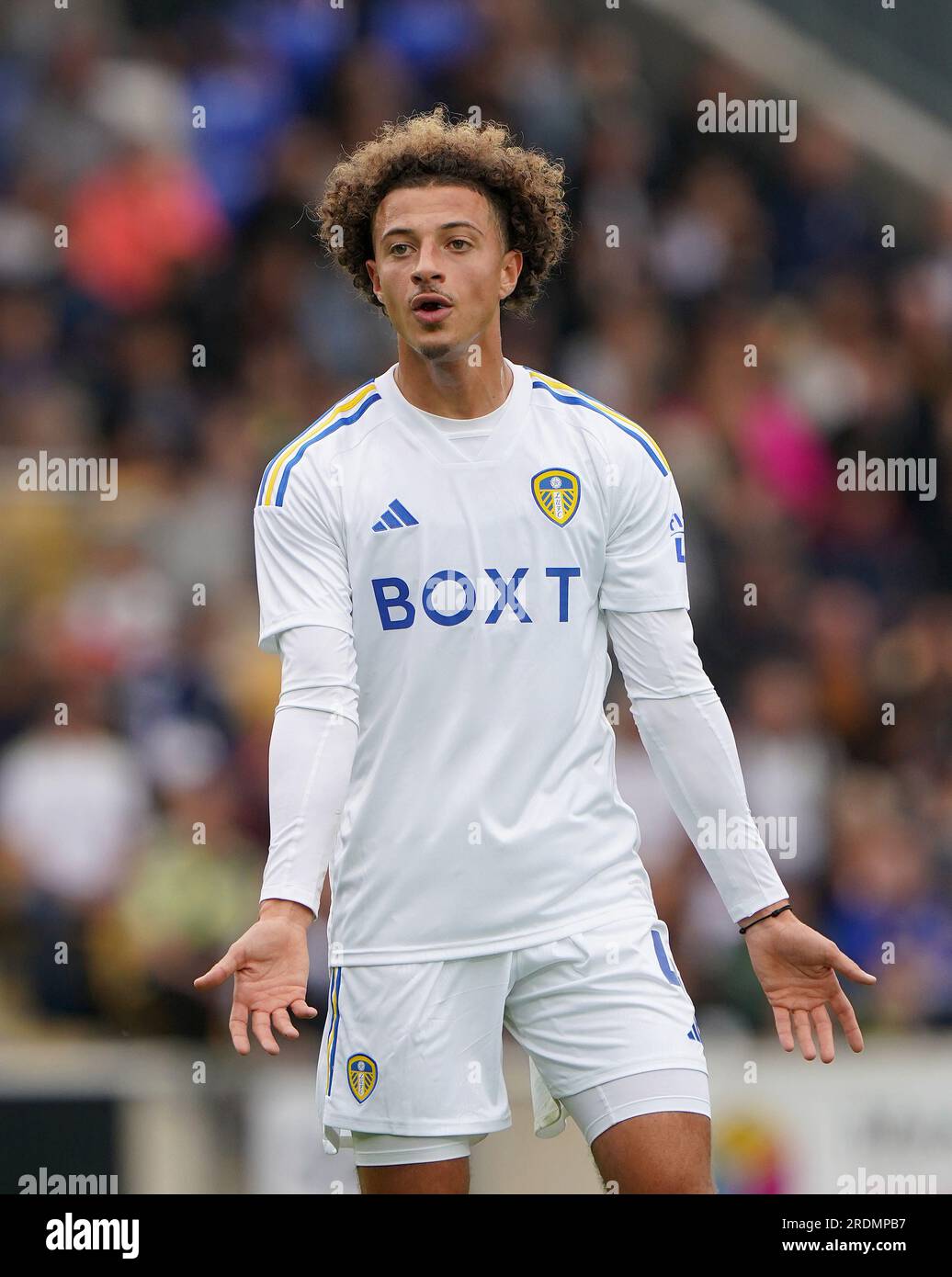 Leeds United’s Ethan Ampadu during the pre-season friendly match at the ...