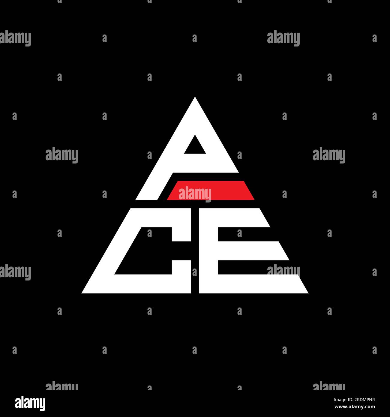 PCE triangle letter logo design with triangle shape. PCE triangle logo ...