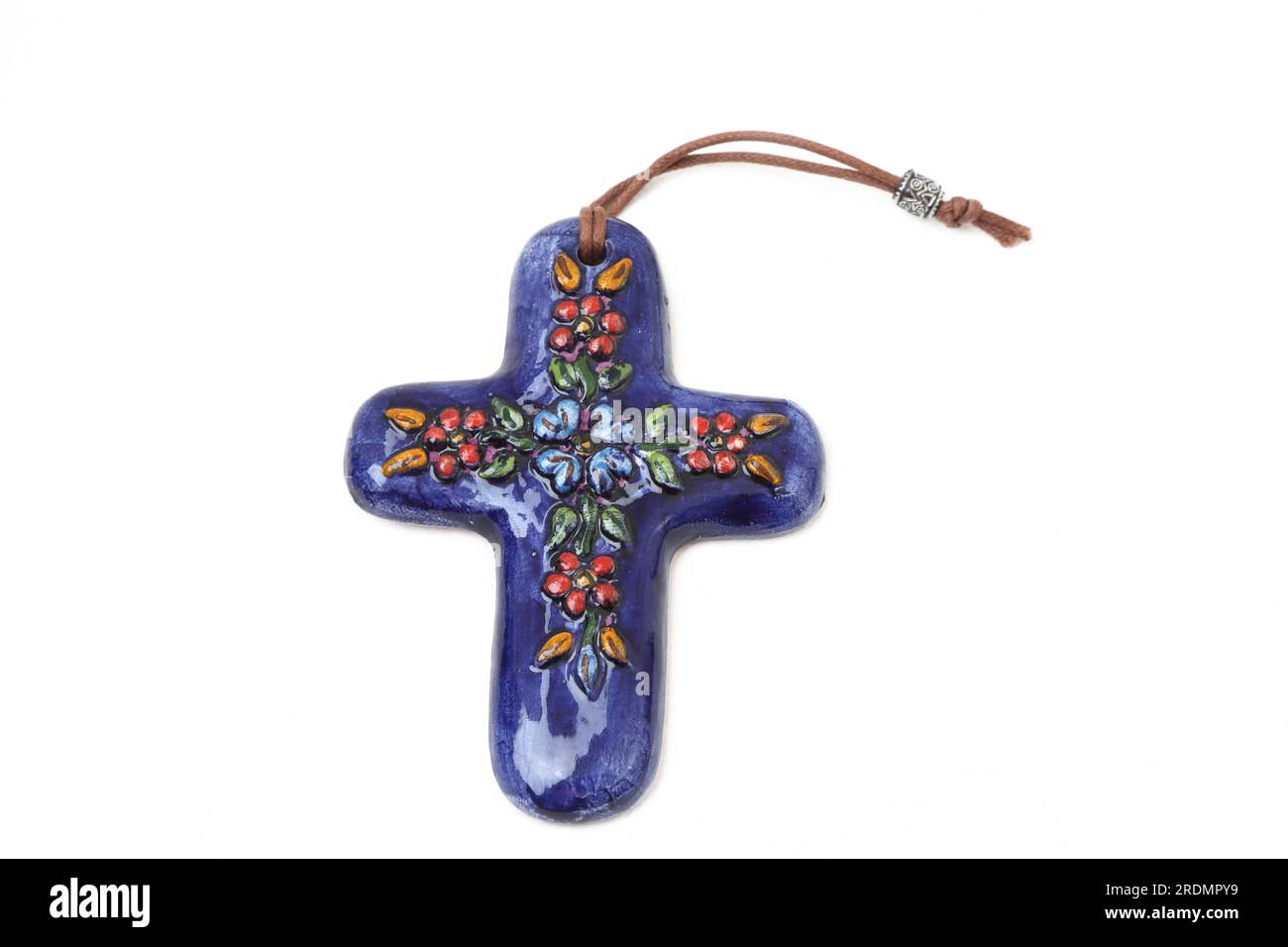 Blue Painted Pottery Greek Cross Stock Photo - Alamy