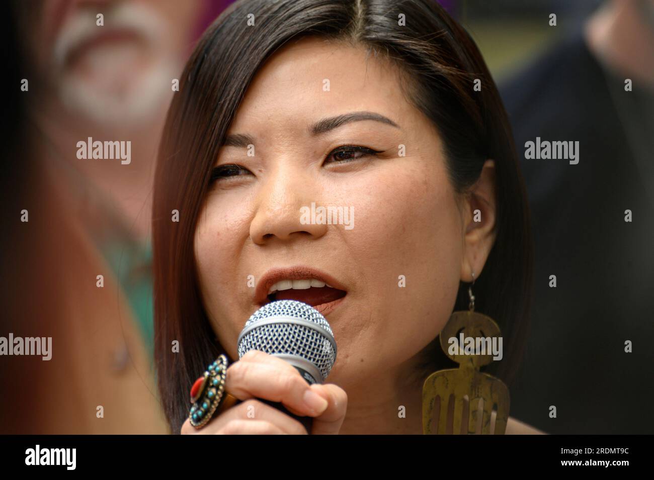 Rebecca Yeo (actress / producer) at an EQUITY event in Leicester Square ...