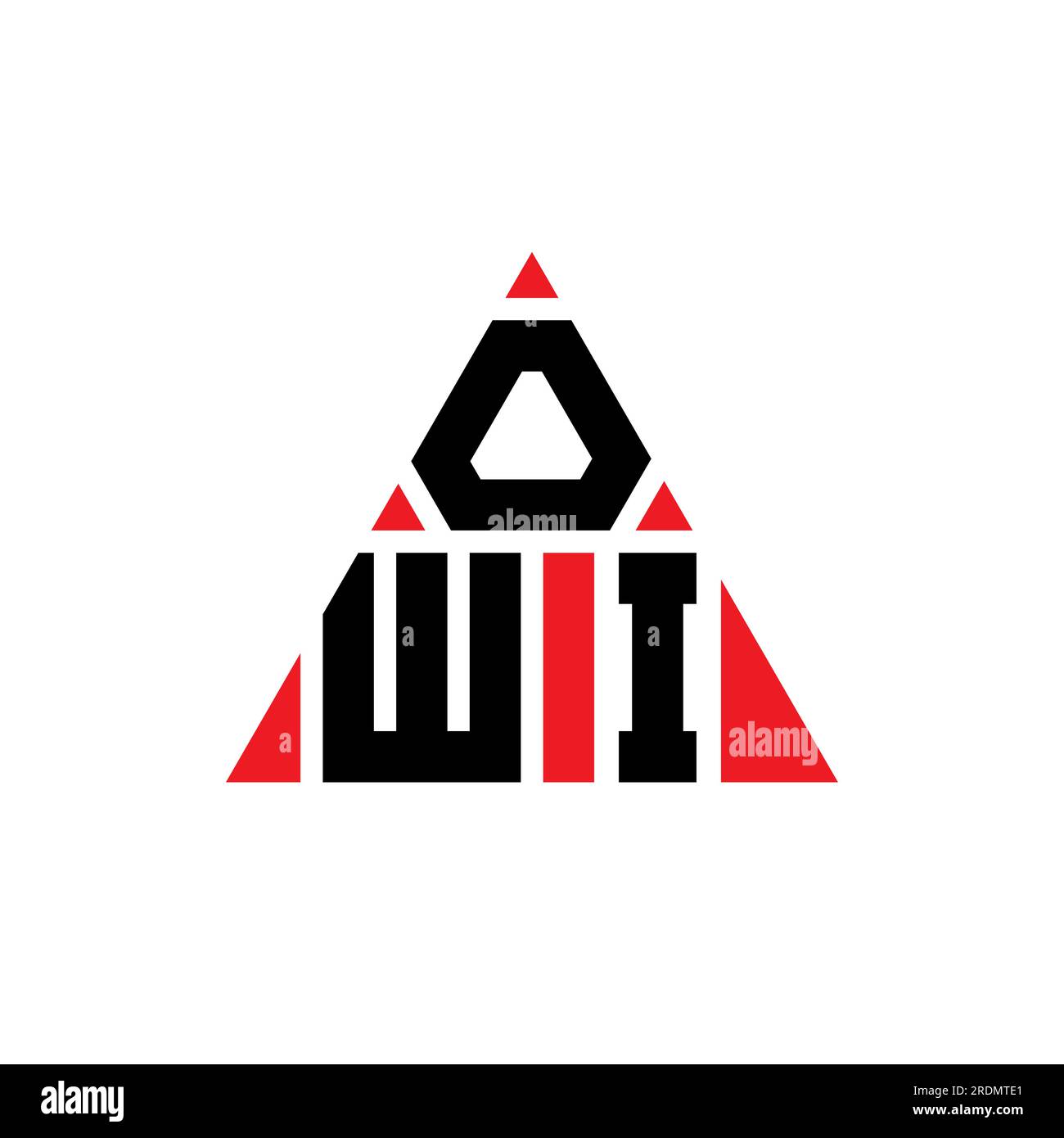 OWI triangle letter logo design with triangle shape. OWI triangle logo ...