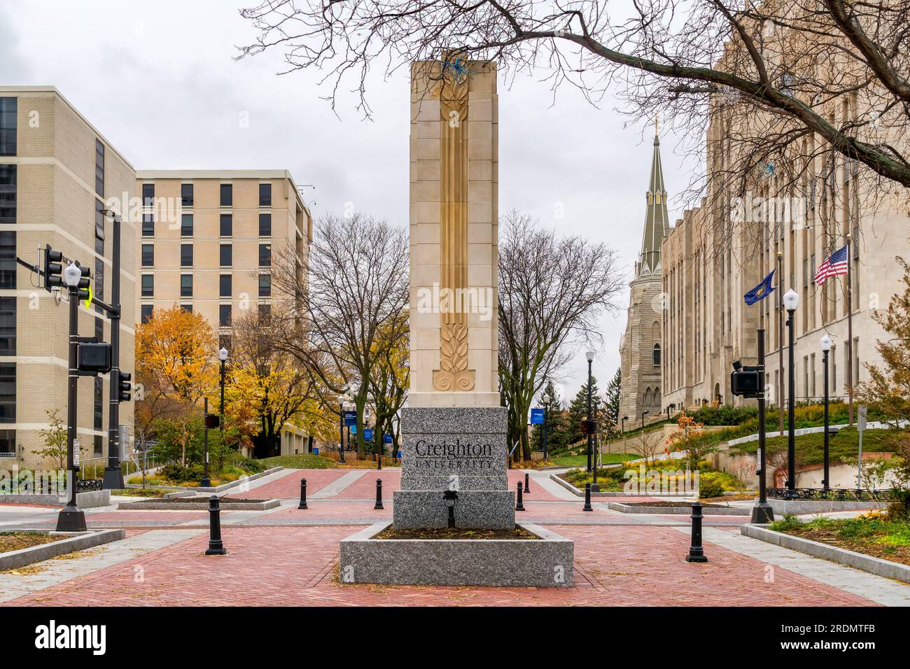OMAHA, NE, USA - NOVEMBER 4, 2022: University Mall on the campus of ...