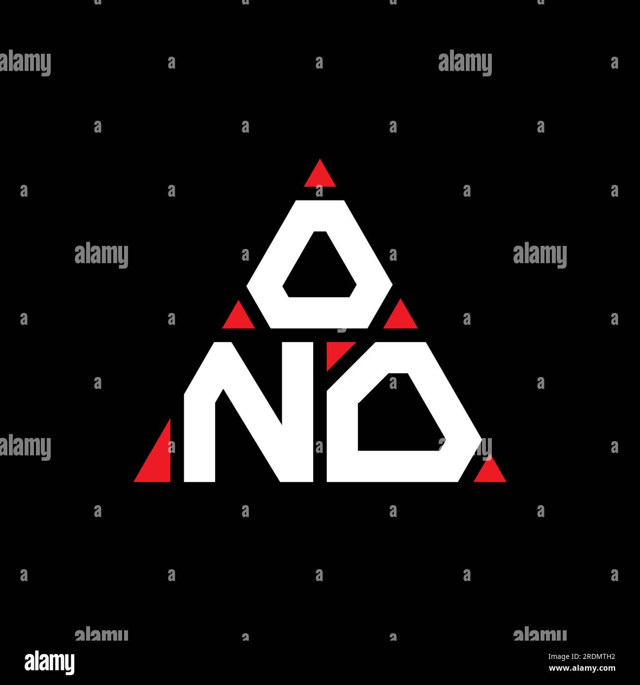 ONO triangle letter logo design with triangle shape. ONO triangle logo ...