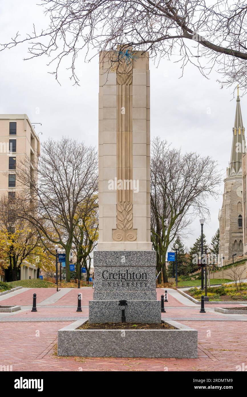OMAHA, NE, USA - NOVEMBER 4, 2022: University Mall on the campus of ...