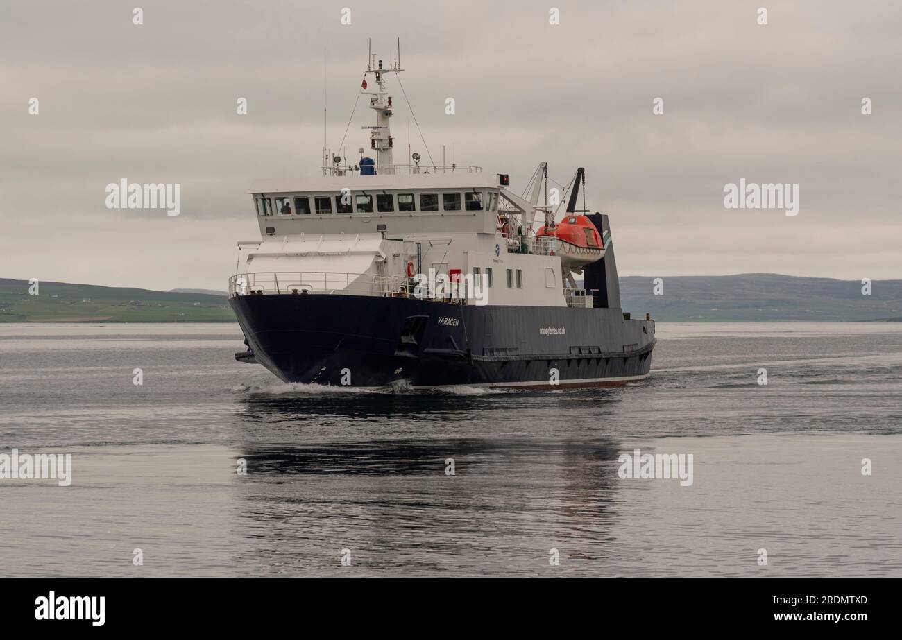 Kirkwall, Orkney Island, Scotland, UK. 4 June 2023. Inter island ferry ...