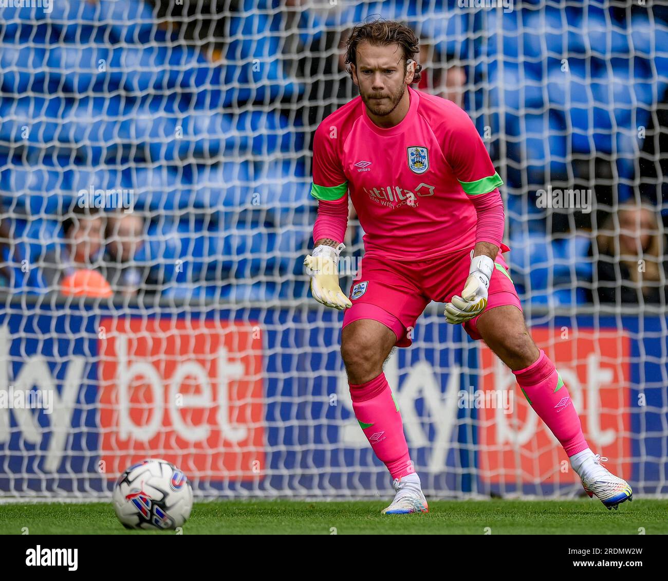Chris Maxwell #12 of Huddersfield Town during the Pre-season friendly ...