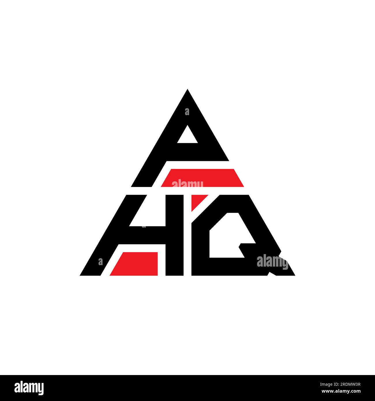 PHQ triangle letter logo design with triangle shape. PHQ triangle logo ...