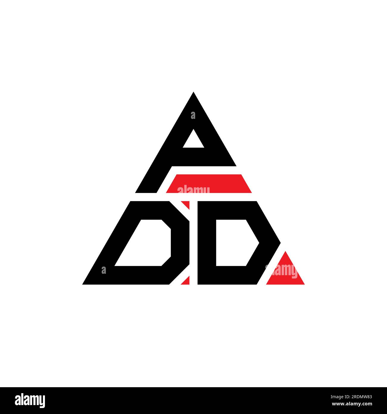 PDD triangle letter logo design with triangle shape. PDD triangle logo ...