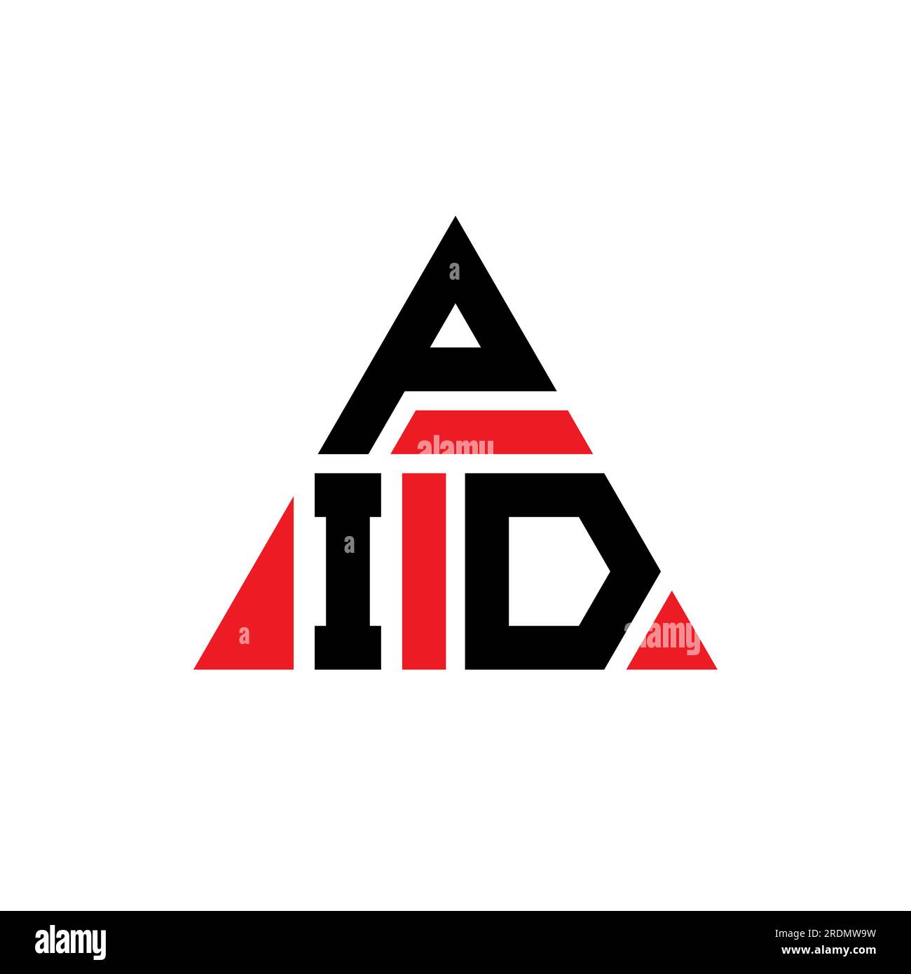 PID triangle letter logo design with triangle shape. PID triangle logo ...