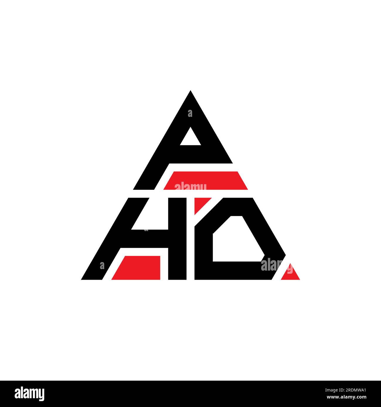 PHO triangle letter logo design with triangle shape. PHO triangle logo ...