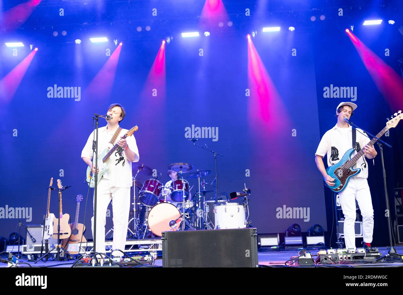 DJANGO DJANGO band performed at Lovell stage during the Blue Dot ... DJANGO DJANGO band performed at Lovell stage during the Blue Dot ...