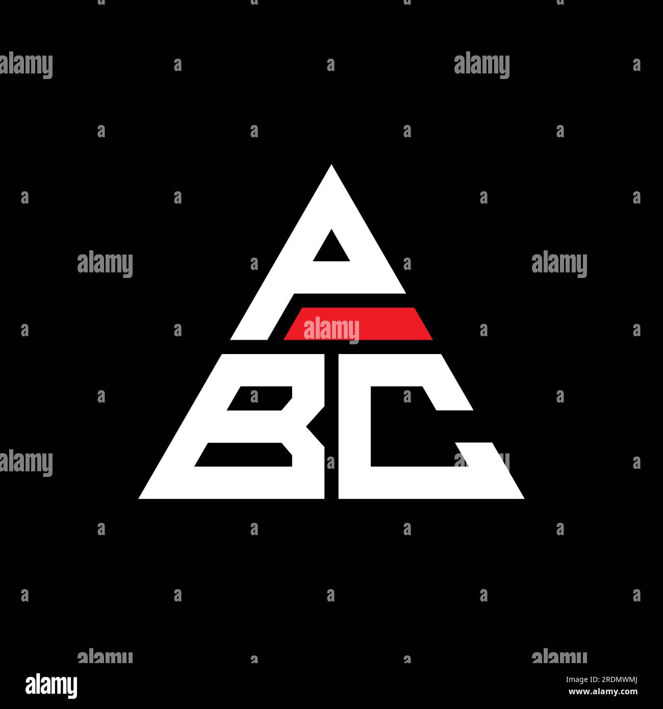 PBC triangle letter logo design with triangle shape. PBC triangle logo ...