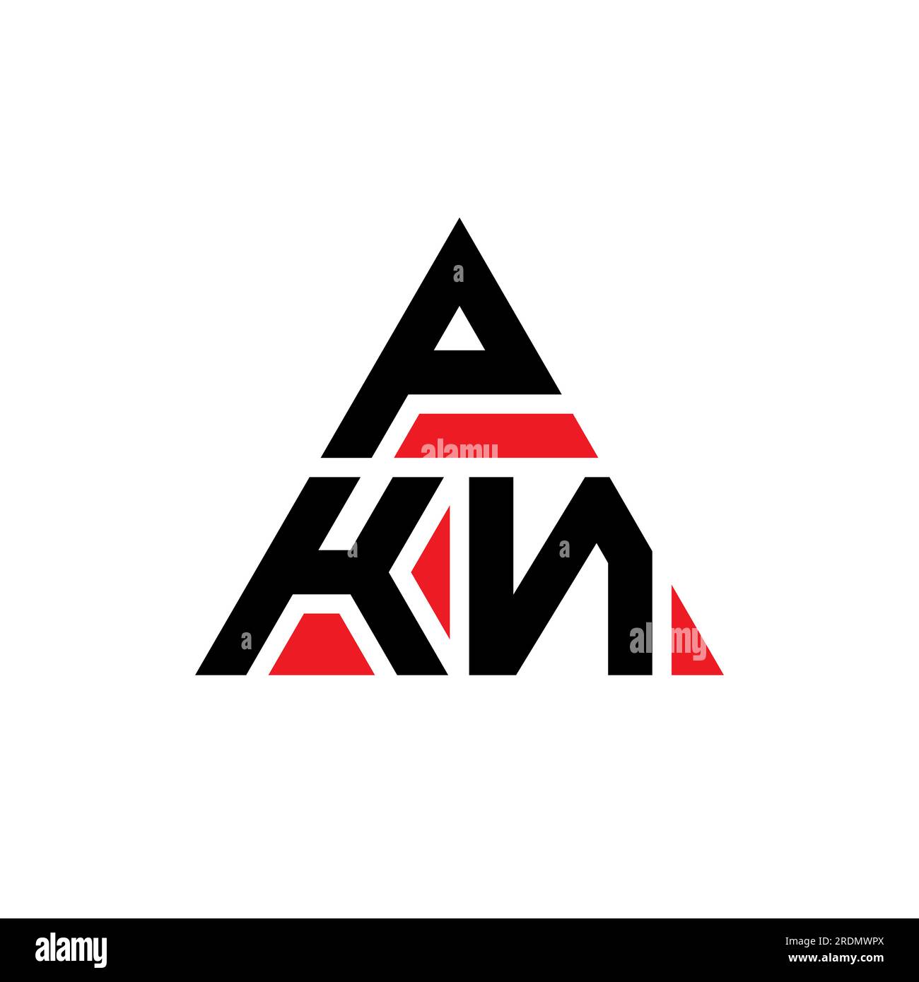PKN triangle letter logo design with triangle shape. PKN triangle logo ...