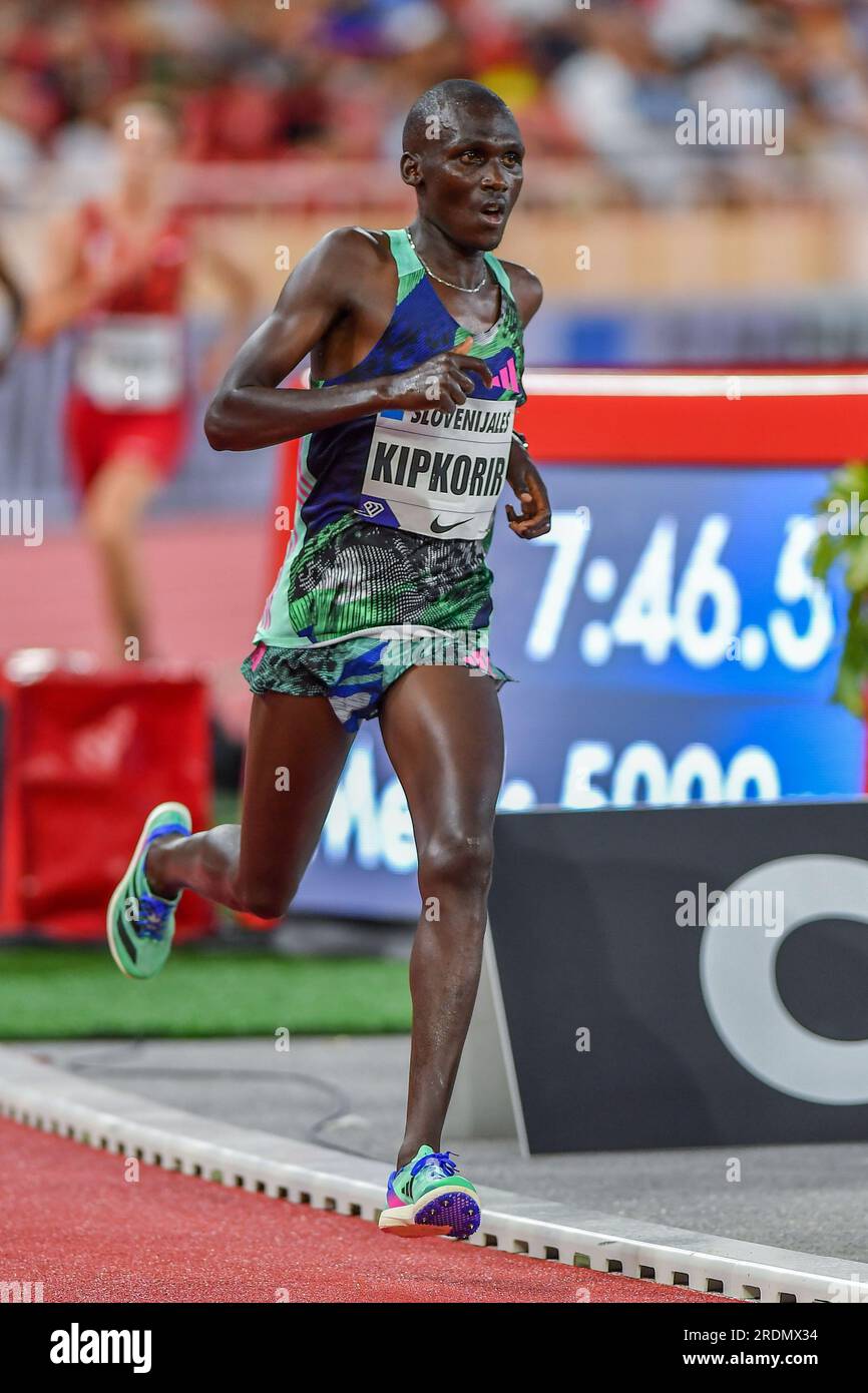 Stade Louis II, Monaco, Principality of Monaco, July 21, 2023, 5000M MEN: Nicholas KIPKORIR ...