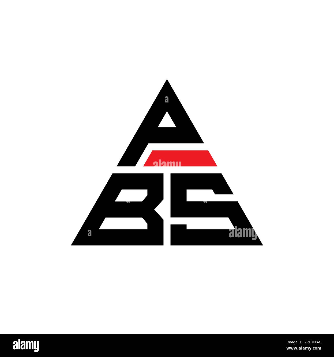 PBS triangle letter logo design with triangle shape. PBS triangle logo ...