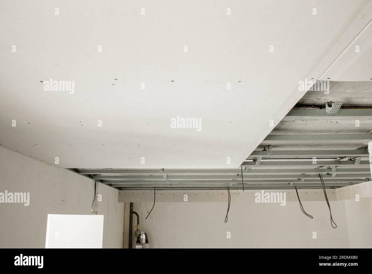Suspended ceiling structurefor installation of ceiling gypsum board ...