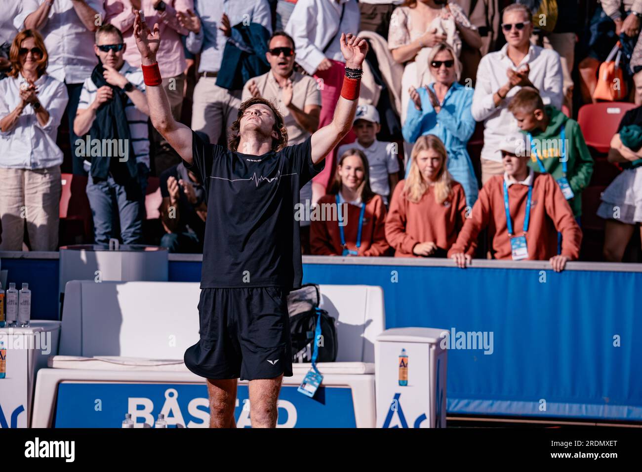 Båstad, Sweden. 22nd July 2023. Semi-final at the Nordea Open between ...