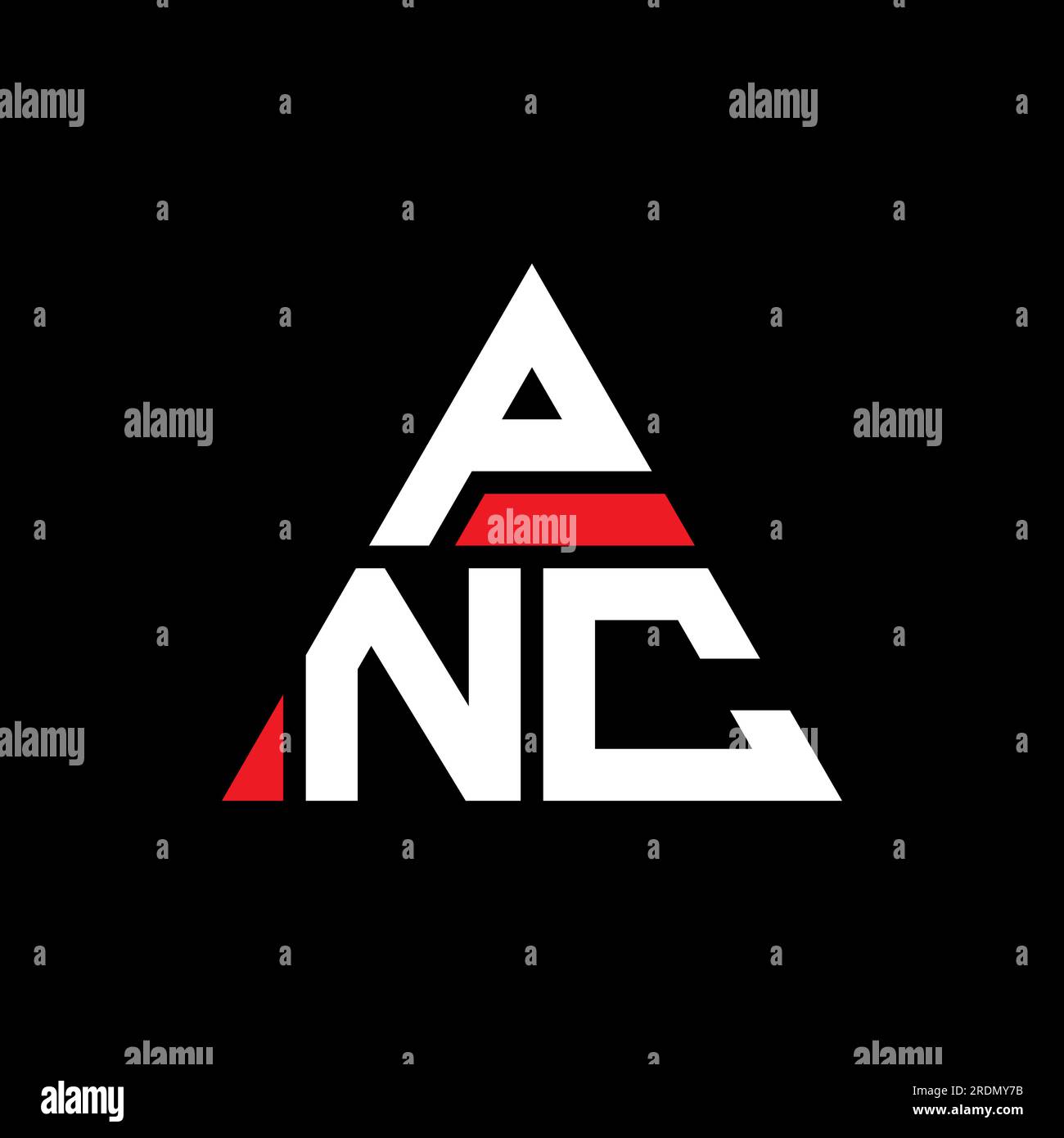PNC triangle letter logo design with triangle shape. PNC triangle logo ...