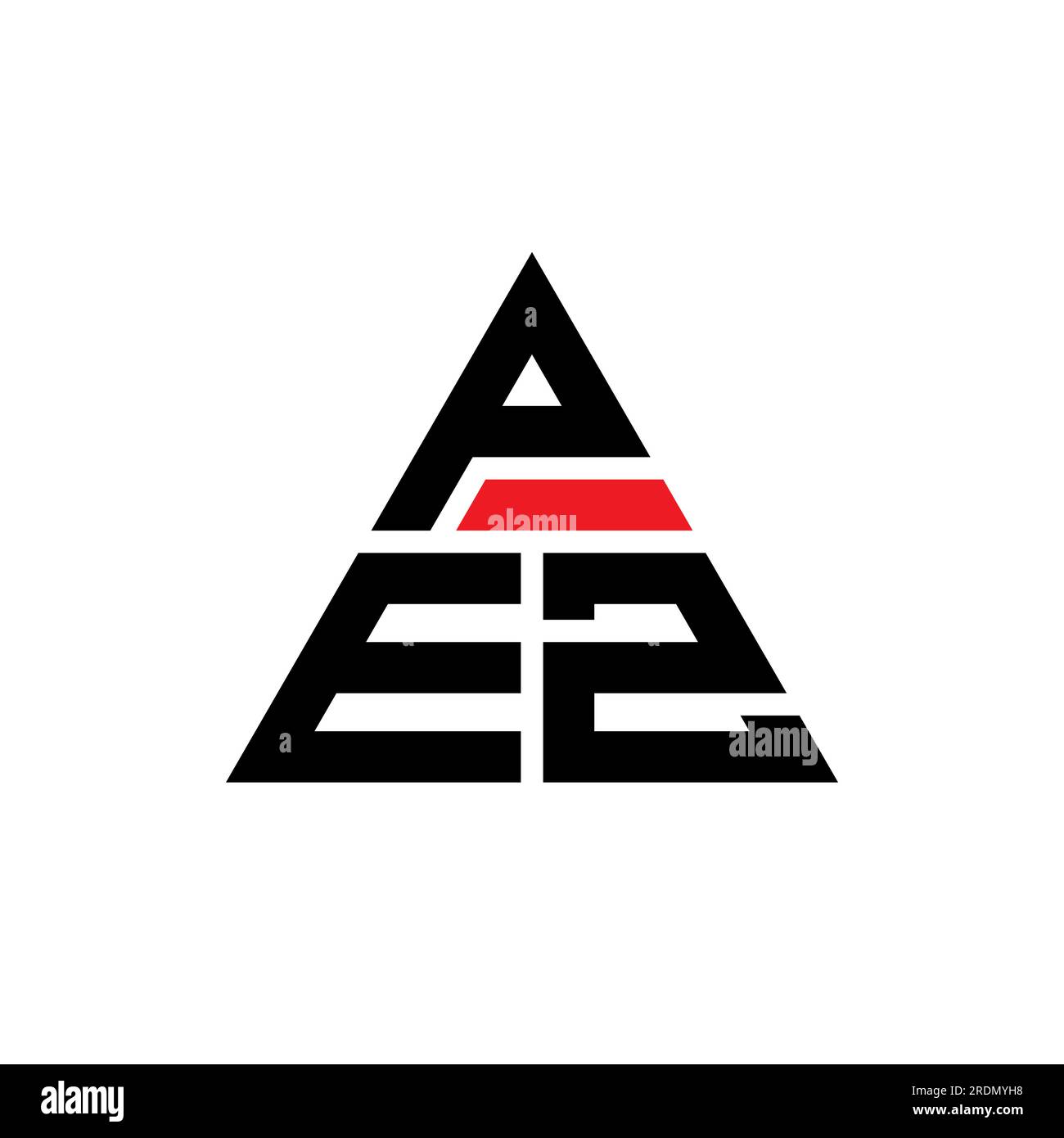 PEZ triangle letter logo design with triangle shape. PEZ triangle logo design monogram. PEZ ...