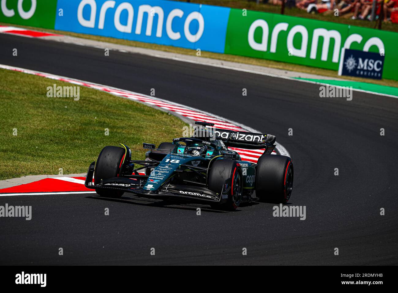#18 Lance Stroll, (CND) Aramco Aston Martin Mercedes during the ...