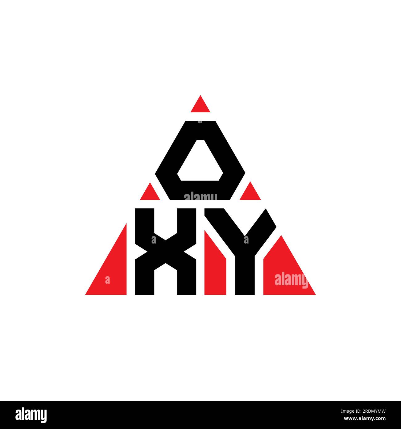 OXY triangle letter logo design with triangle shape. OXY triangle logo ...