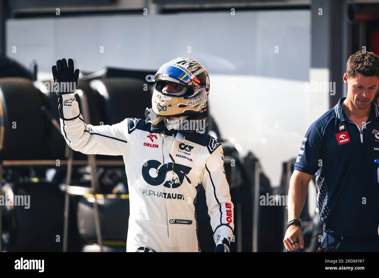 Budapest, Hungary. 22nd July, 2023. Daniel Ricciardo (AUS) AlphaTauri ...