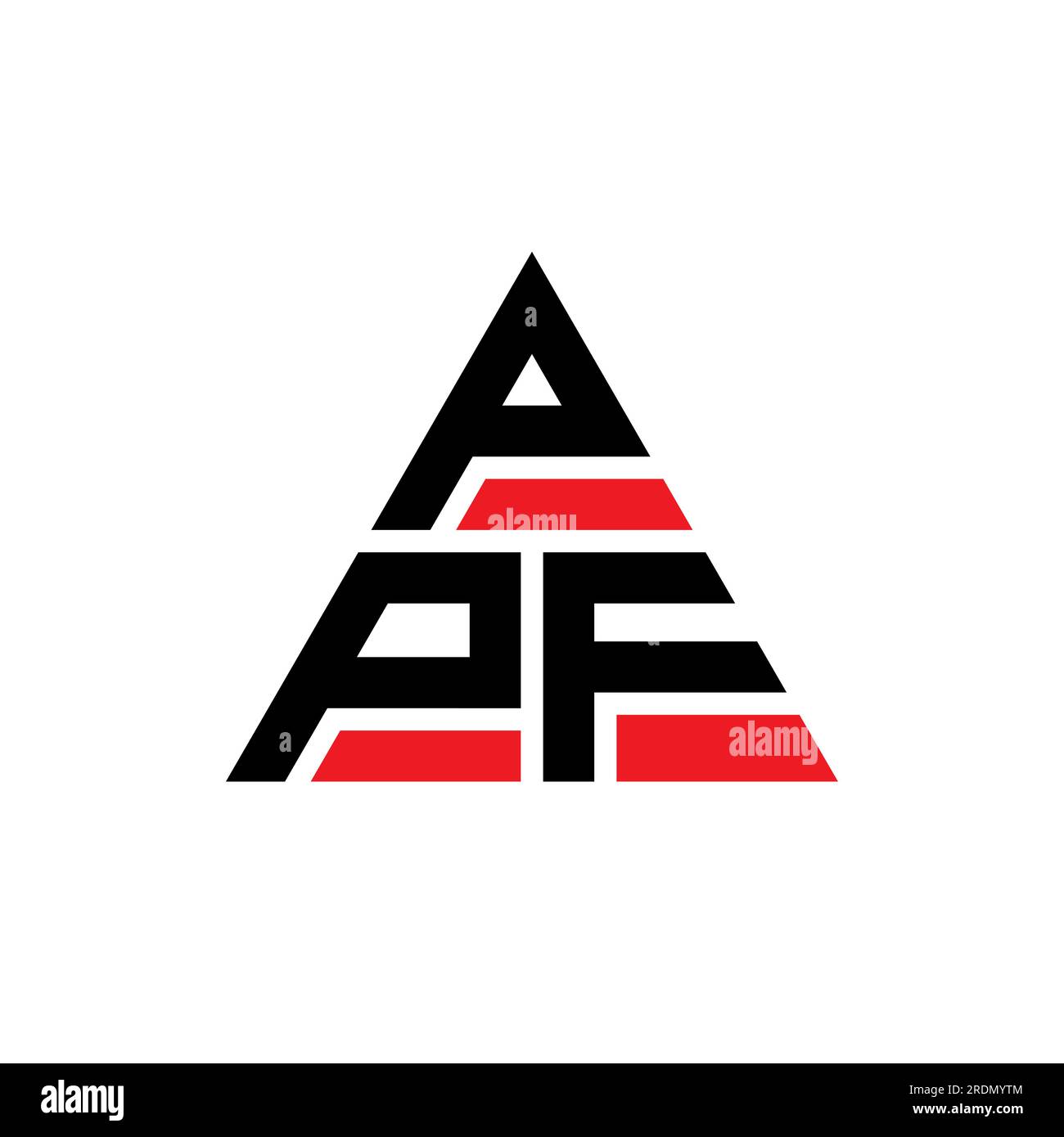 PPF triangle letter logo design with triangle shape. PPF triangle logo ...